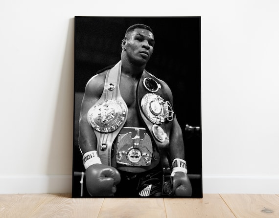 Mike Tyson Poster Black and White Mike Tyson Print Boxing - Etsy