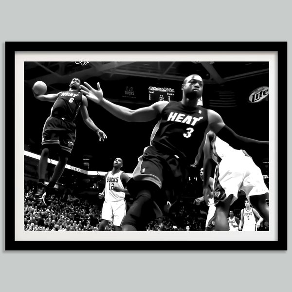 Lebron Dunk Poster - Etsy