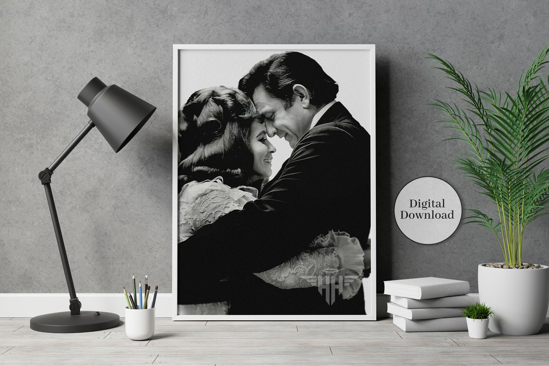 Johnny Cash and June Carter Poster Romantic Bedroom Decor - Etsy Australia