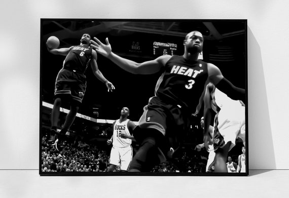 Dwyane Wade And Lebron James Dunking