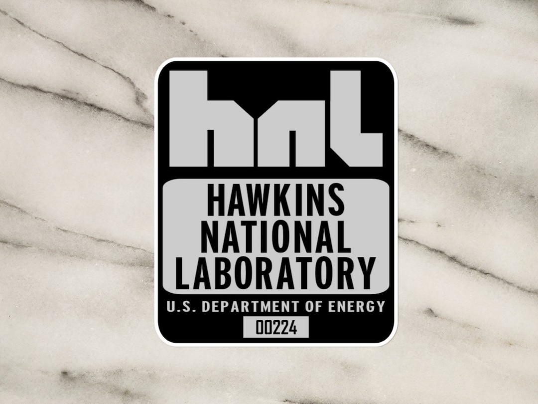 Stranger Things - Hawkins National Laboratory Parking Sticker - Etsy