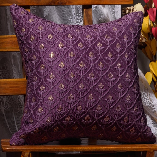 Embroidered Pillow - Etsy