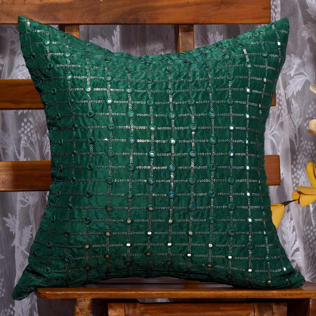Forest Green Pillow, Decorative Pillows for Couch, Dark Green Pillow ...