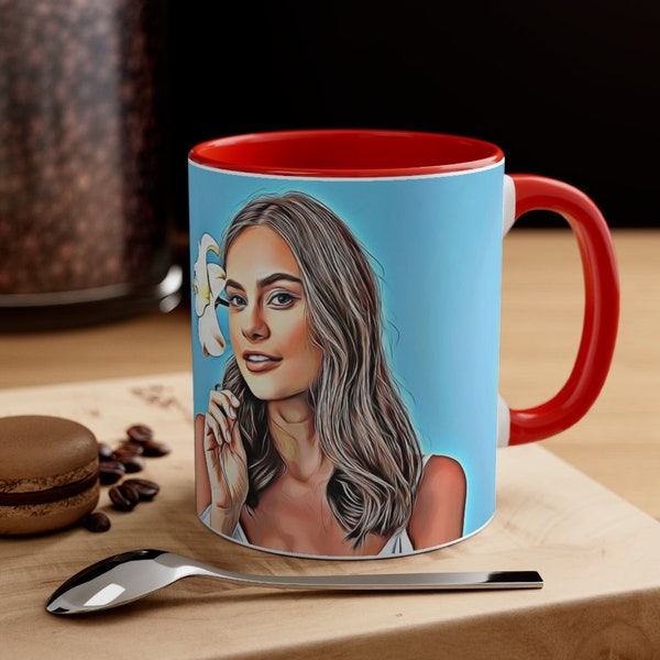 Cartoon Portrait Mug - Etsy