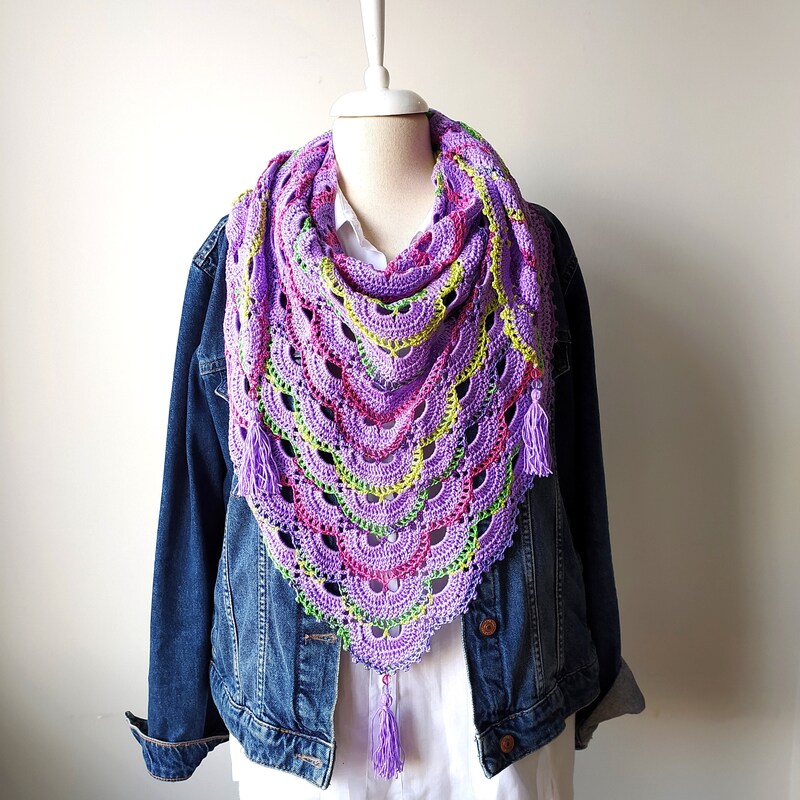 Lilac Shawl - Etsy