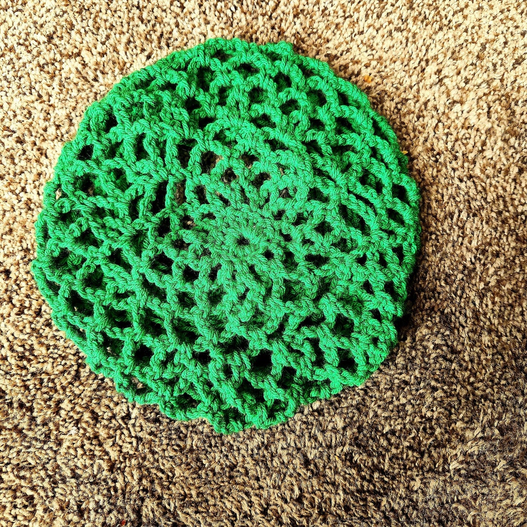 Crochet Beret, Mesh, Open Work - Etsy
