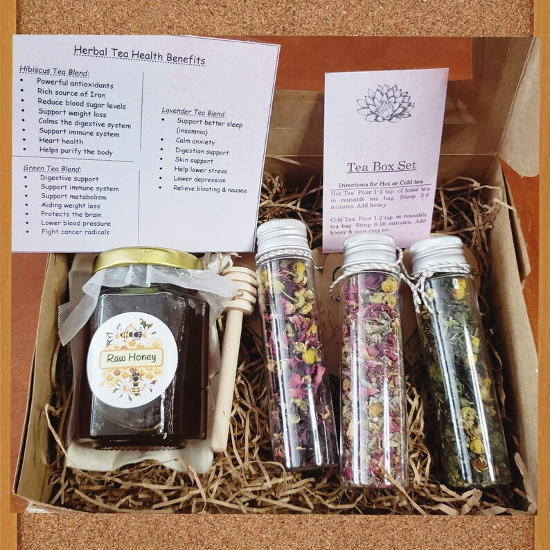 Herbal Gift Box Set/ Organic Herbal Tea/ Herbal Set/ Tea | Etsy