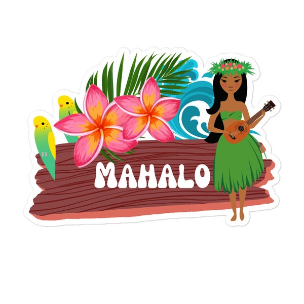 Mahalo Stickers - Etsy