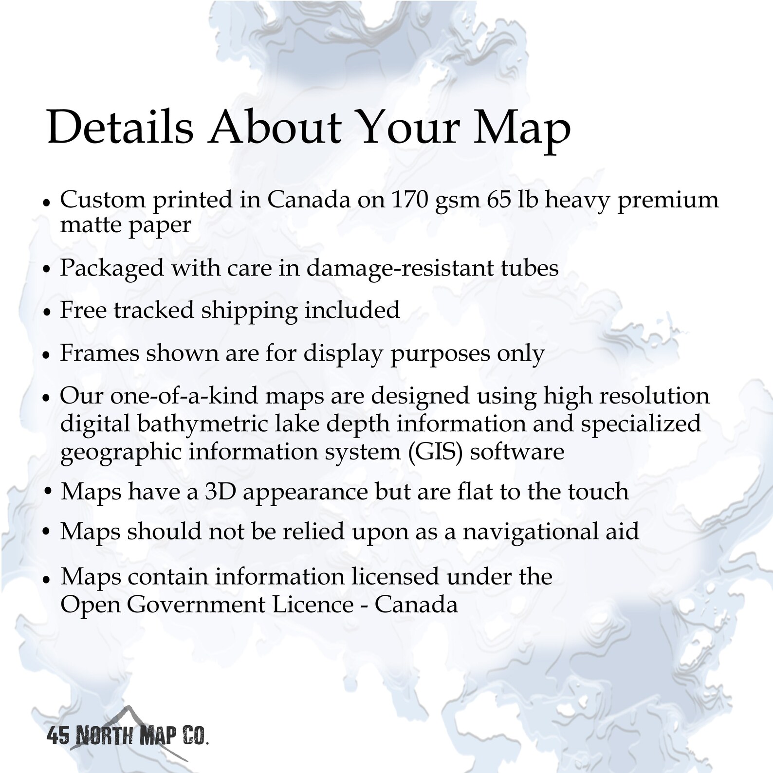 Moira Lake Ontario Bathymetric Map Lake Depth Print - Etsy