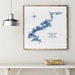 Kennisis Lake Haliburton Bathymetric Map Print Poster Custom Lake Map ...