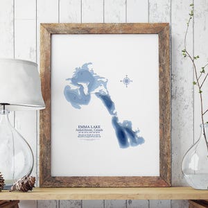 Emma Lake Saskatchewan | Lake Map | Bathymetric Map | Custom Lake Map ...