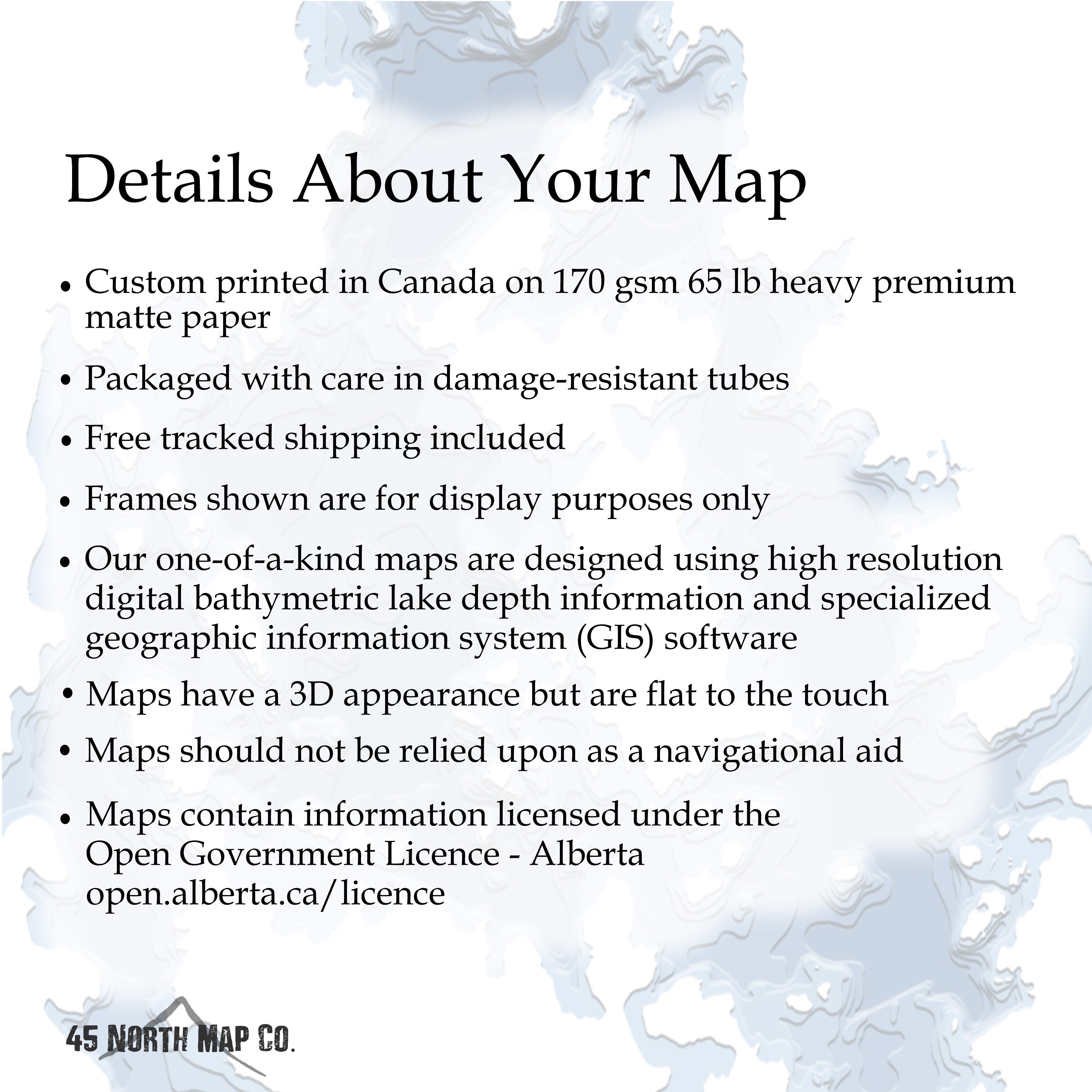 Cold Lake Alberta Bathymetric Depth Map Print Lake Cabin | Etsy Canada