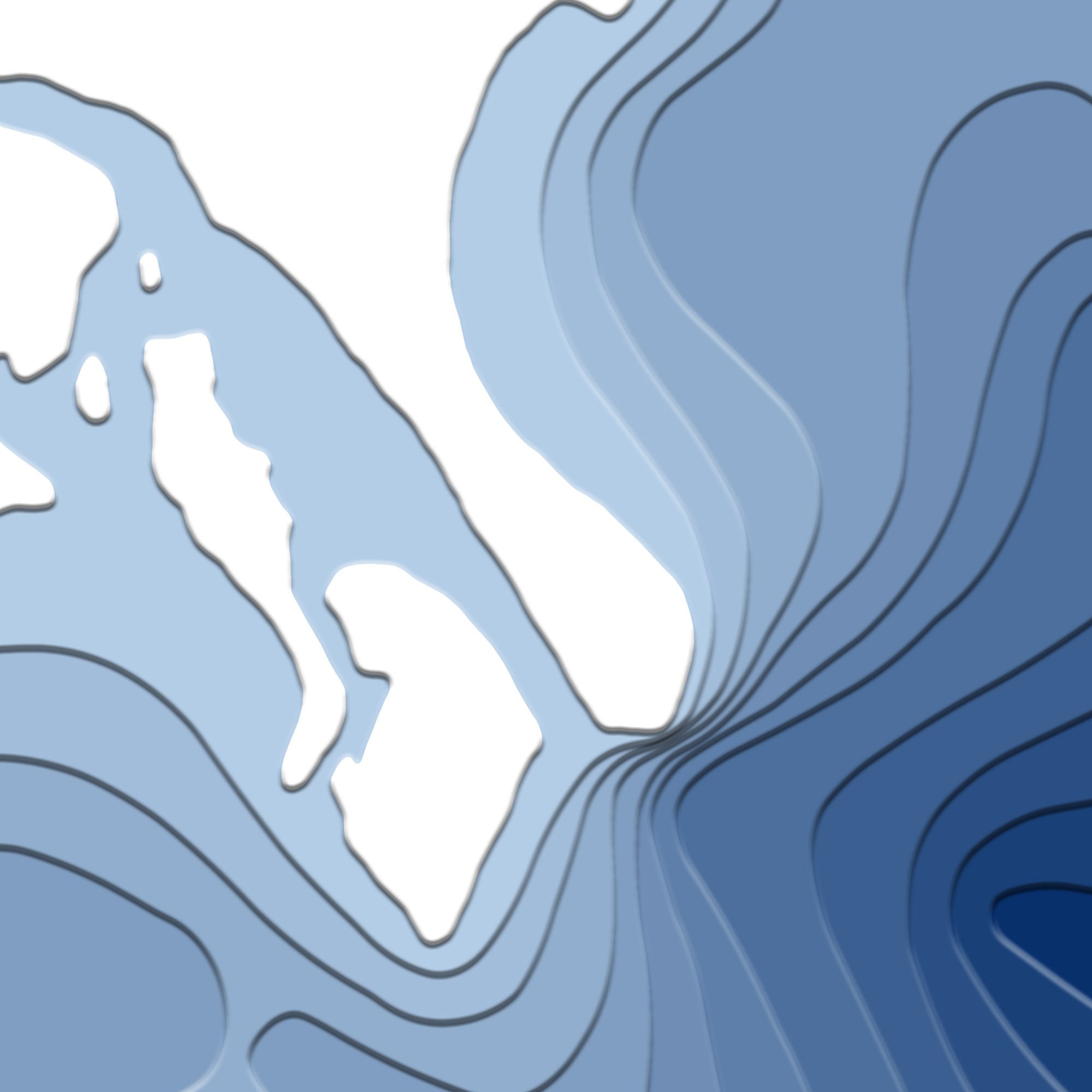 Stoco Lake Tweed Ontario Bathymetric Map Print Poster - Etsy Canada