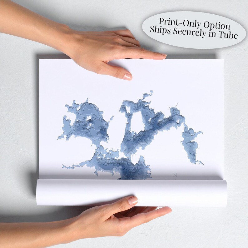 Opeongo Lake Map | Algonquin Park Camping Gift | Custom Lake Map ...