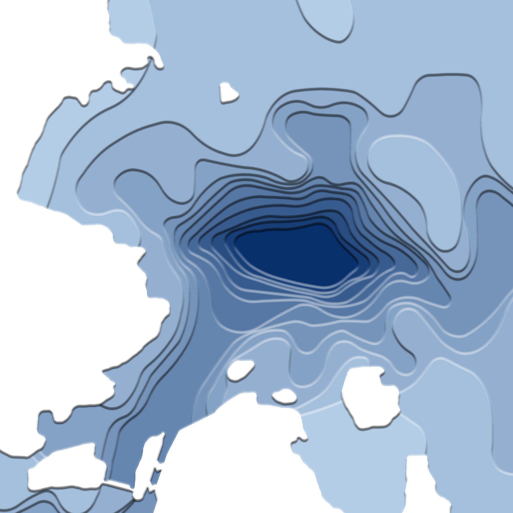 Lovesick Lake Peterborough Ontario Bathymetric Map Print - Etsy Canada
