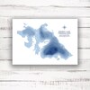 Healey Lake Parry Sound | Bathymetric Map | Print Poster | Custom Lake ...