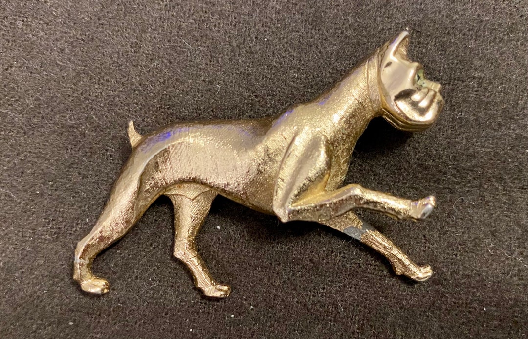 Vintage Boucher Boxer Brooch Pin, Mid Century Dog Theme Jewelry - Etsy