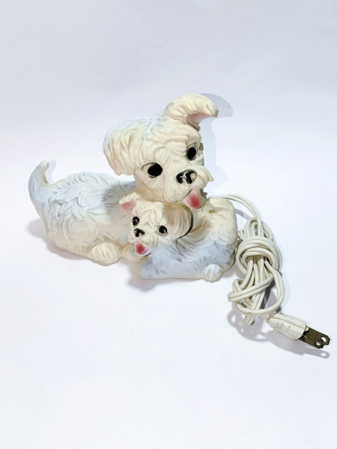 Vintage 1964 Bonnytex White/blue Rubber Squeaky/squeeze Rubber Puppy ...