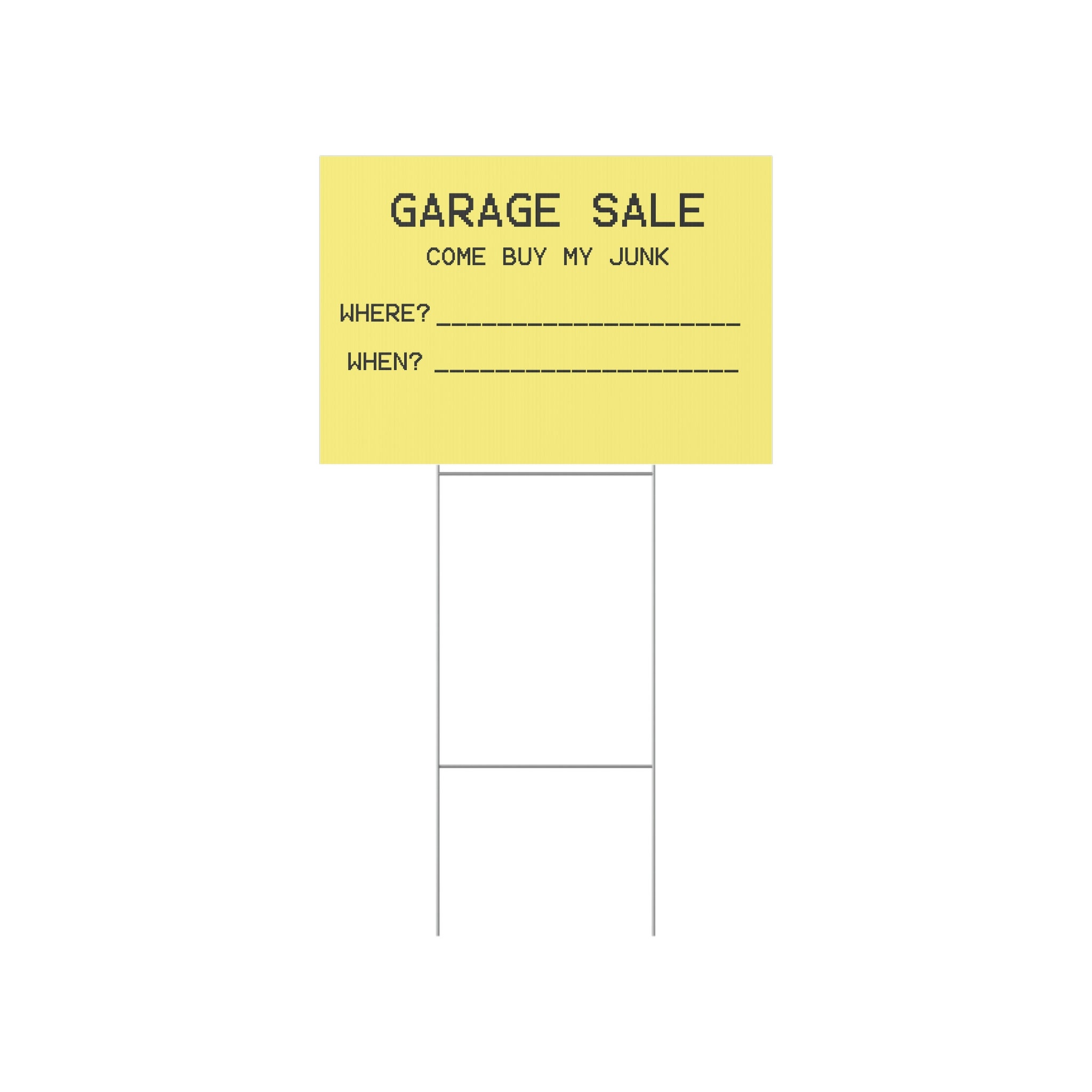 Funny Garage Sale Junk Yard Sign - Etsy