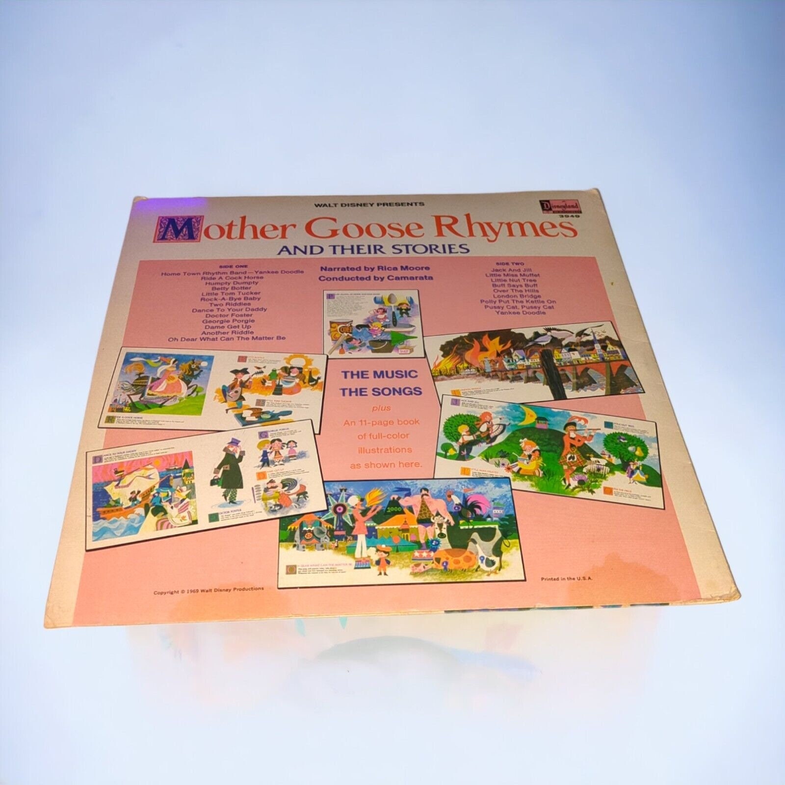 Walt Disney Mother Goose Rhymes & Their Stories W. Booklet - Etsy