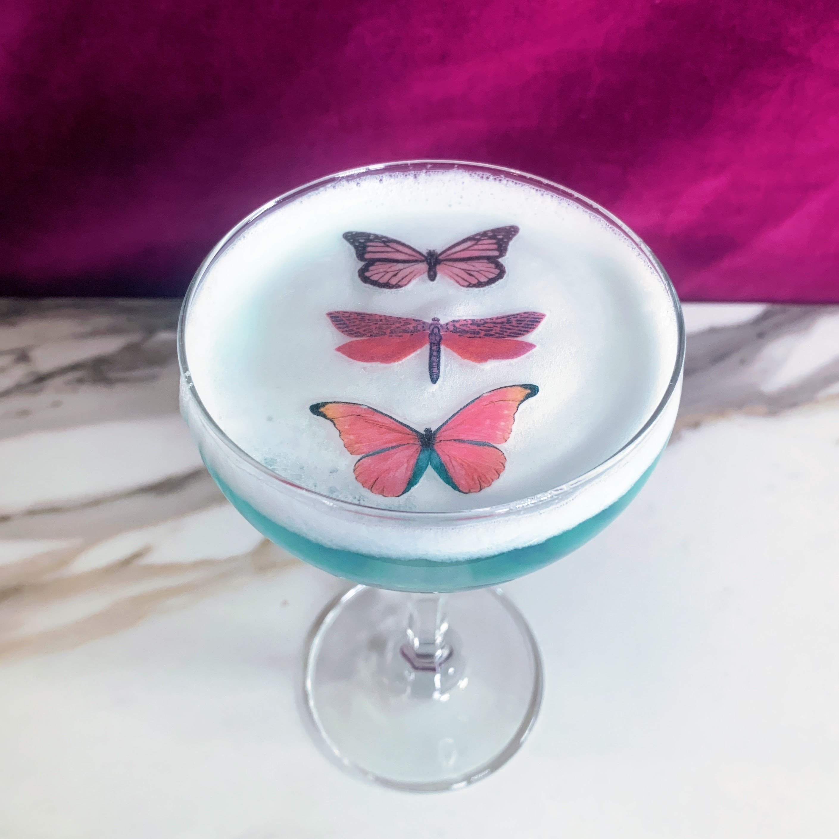 Butterfly Edible Art for Cocktails & Desserts, Available in All Pink - Etsy