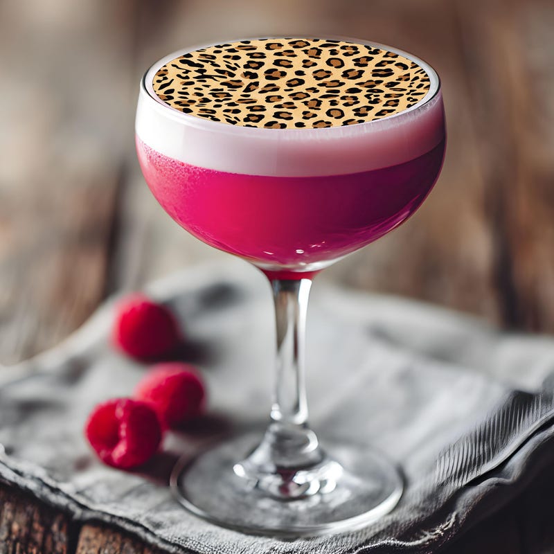 Leopard Drink Toppers - Etsy