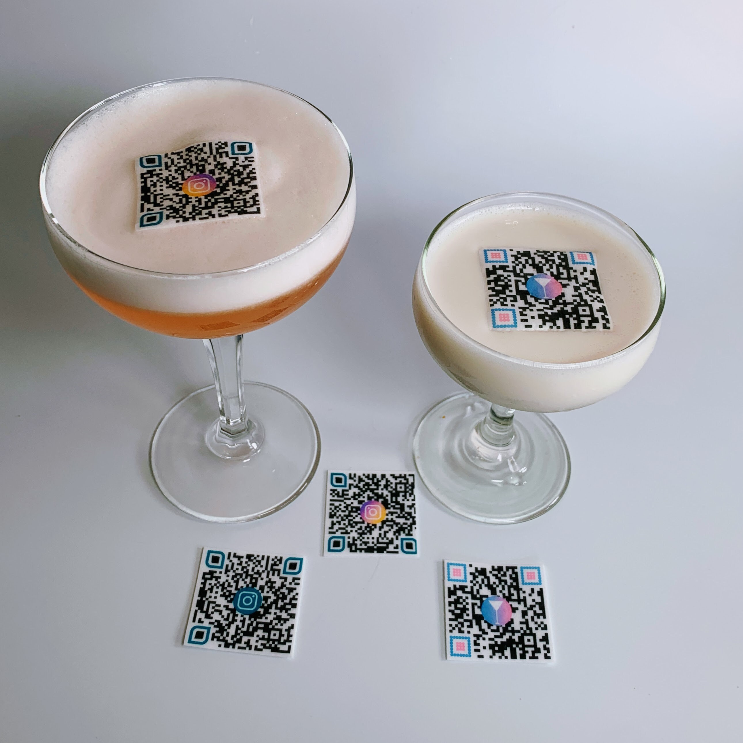Edible QR Code Cocktail Toppers, Wafer Paper Garnishes - Etsy