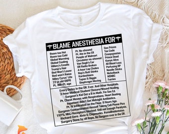 Blame Anesthesia - Etsy