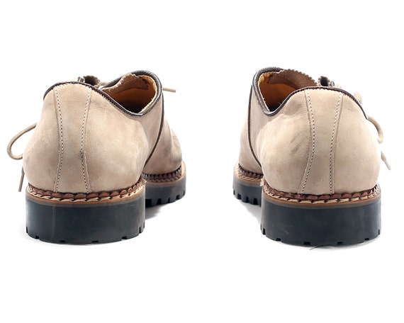 Platform Loafers Shoes 80s Beige Platforms Mens Beige… - Gem