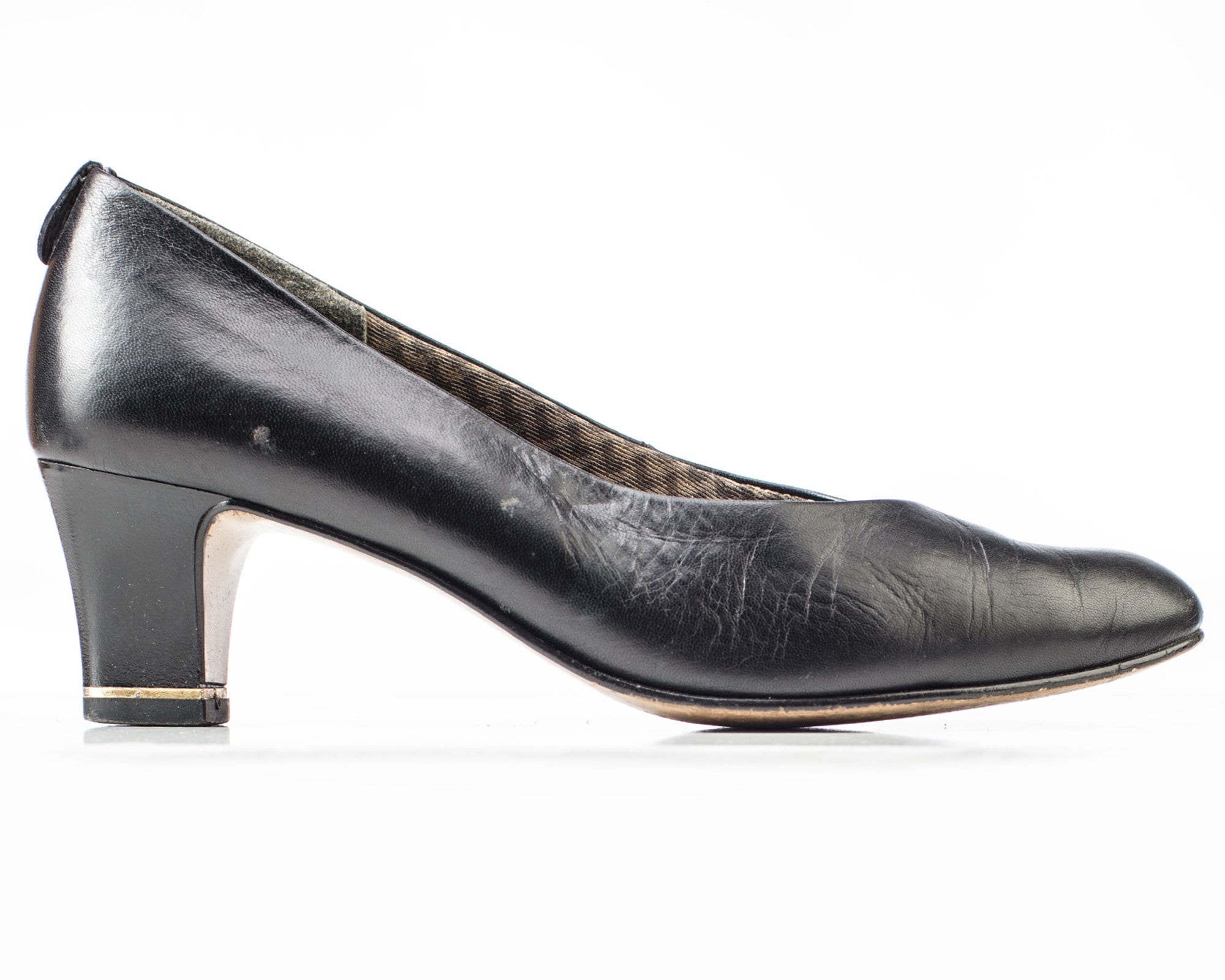 Black Vintage Heels Retro Pumps 80s Women Wedding Heels - Etsy