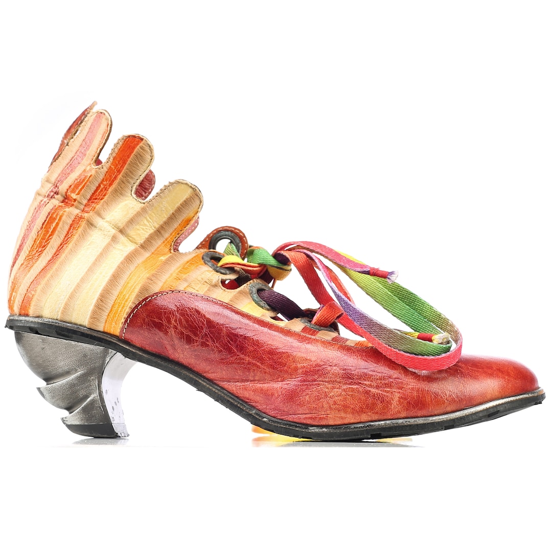 FREAK Ankle Boots Steampunk Boots Y2K Leather Shoe Boots Vintage EJECT ...