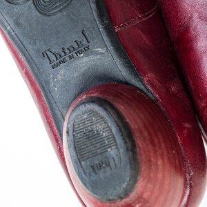 Victorian Ankle Boots Red Y2K Red Boots Leather Shoe Boots Vintage ...