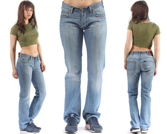 Distressed LEE Jeans Ripped 80s Well Worn Lee Jeans Button Fly - Etsy