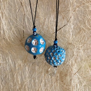 Set of 2 Essential Oil Car Clay Diffuser, Ceramic Ball Home Diffusers ...