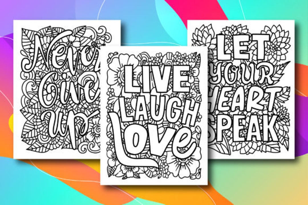 Live Laugh Love Coloring Pages