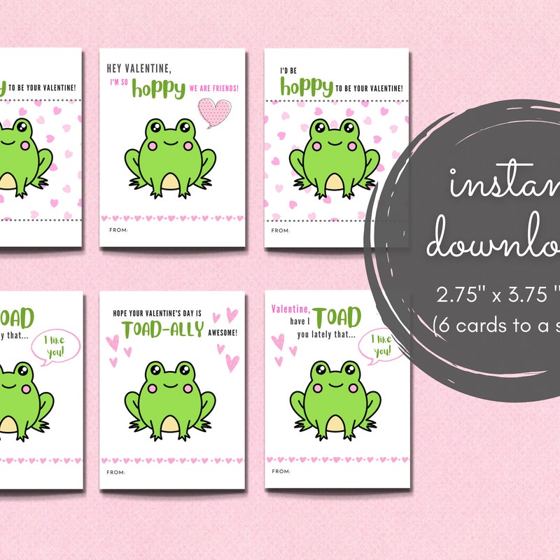 Frog Valentine - Etsy