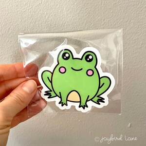 Frog Sticker Vinyl Sticker Laptop Sticker Water Bottle | Etsy