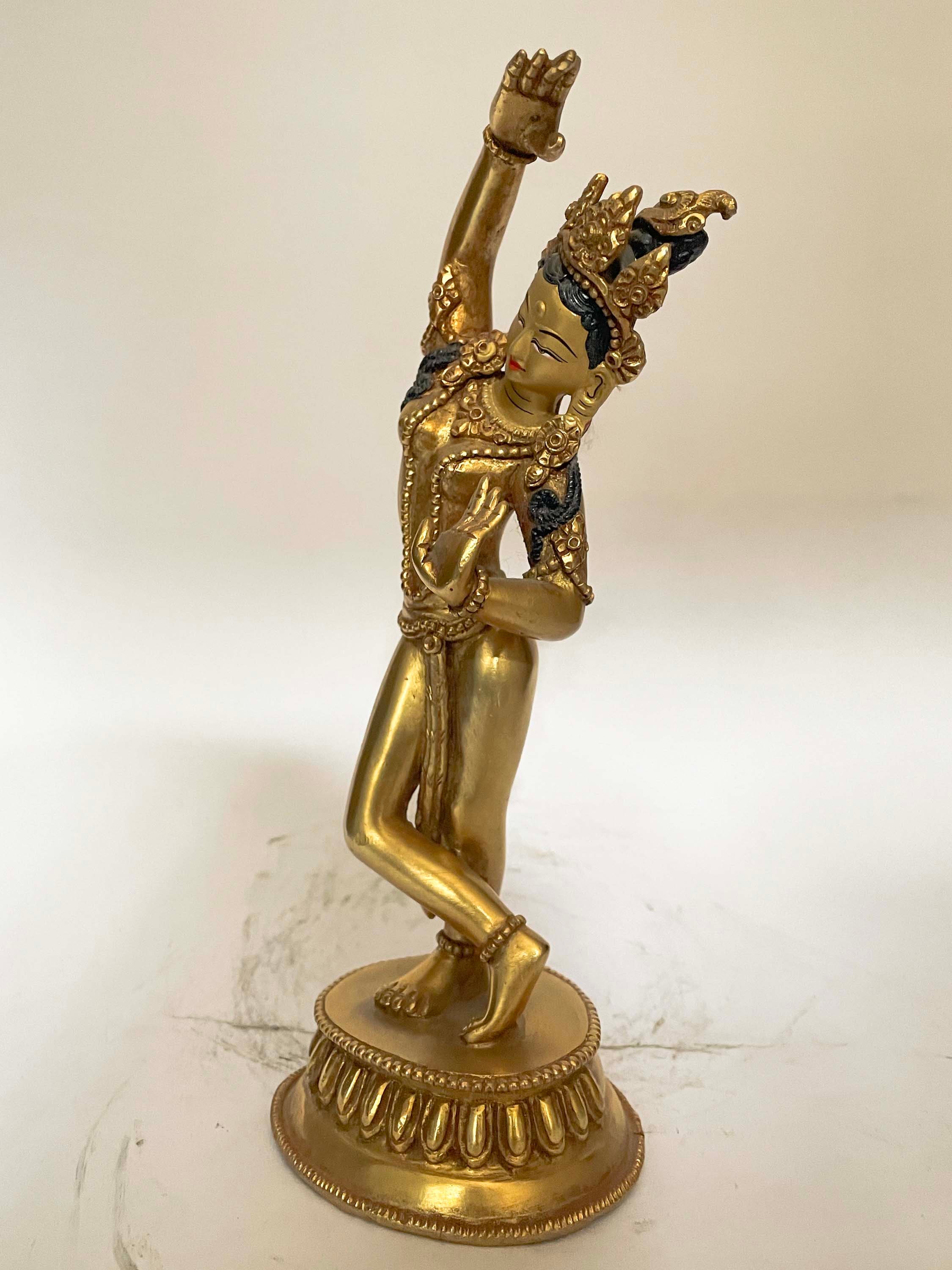 8 Inch, Handmade Nepali Statue of Maya Devi, Full Gold Plated - Etsy