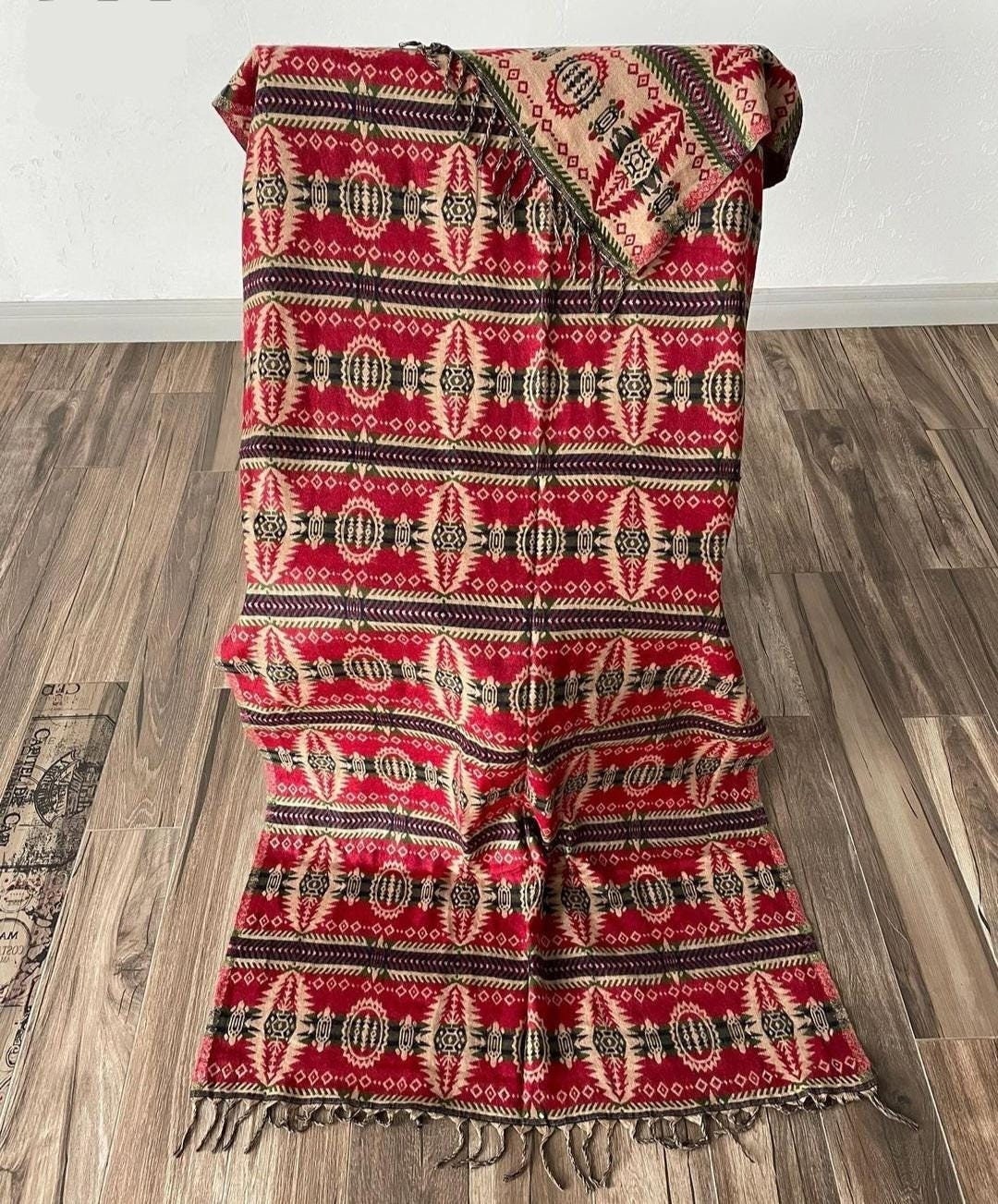 200x95 Cm Native American Aztec Shawl Blanket Tribal Throws Peruvian ...