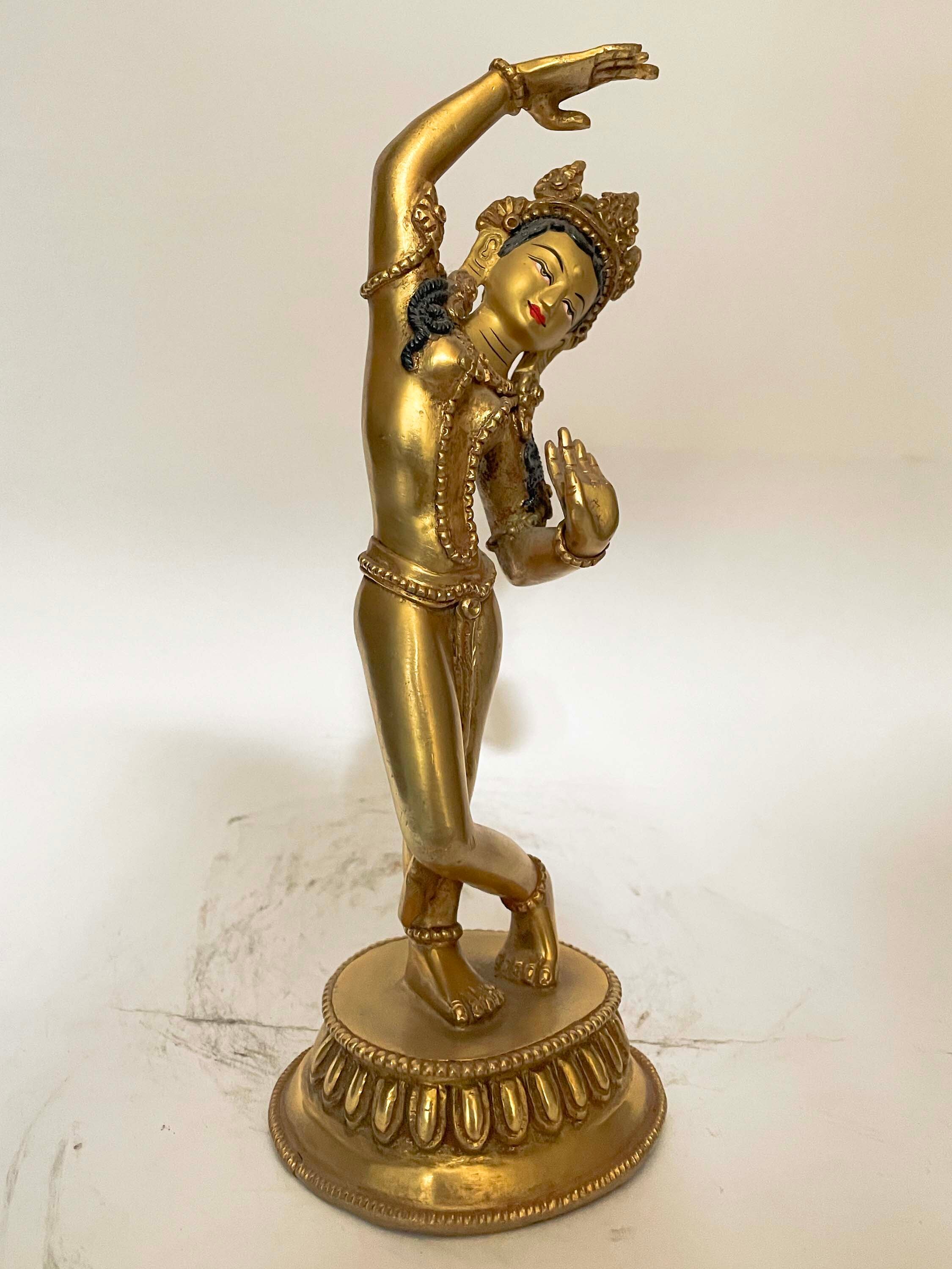 8 Inch Handmade Nepali Statue of Maya Devi Full Gold Plated - Etsy