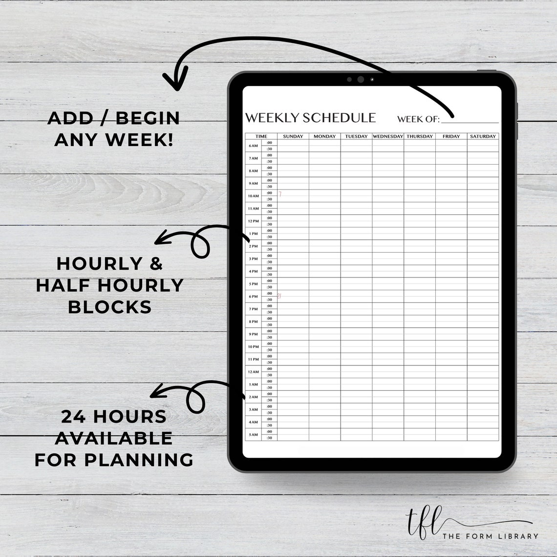 Time Management System Weekly Timebox Planner Timebox Plan Undated ...