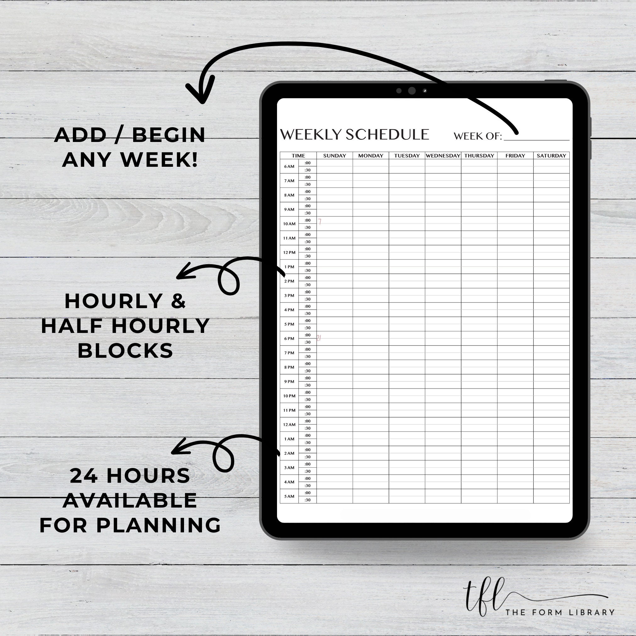 Time Management System Weekly Timebox Planner Timebox Plan Undated ...