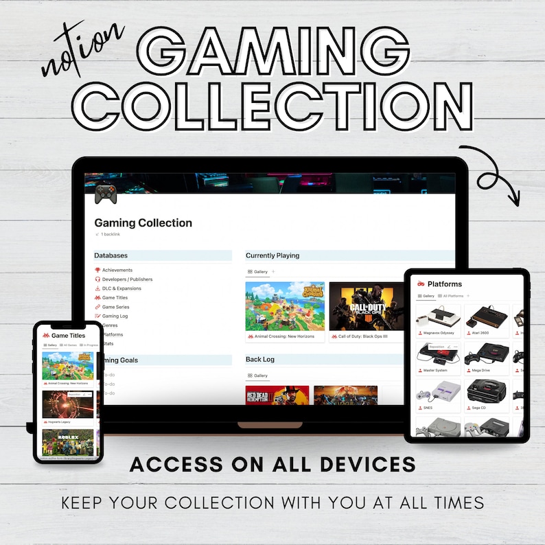 Notion Video Game Tracker | Notion Video Game Inventory | Notion ...