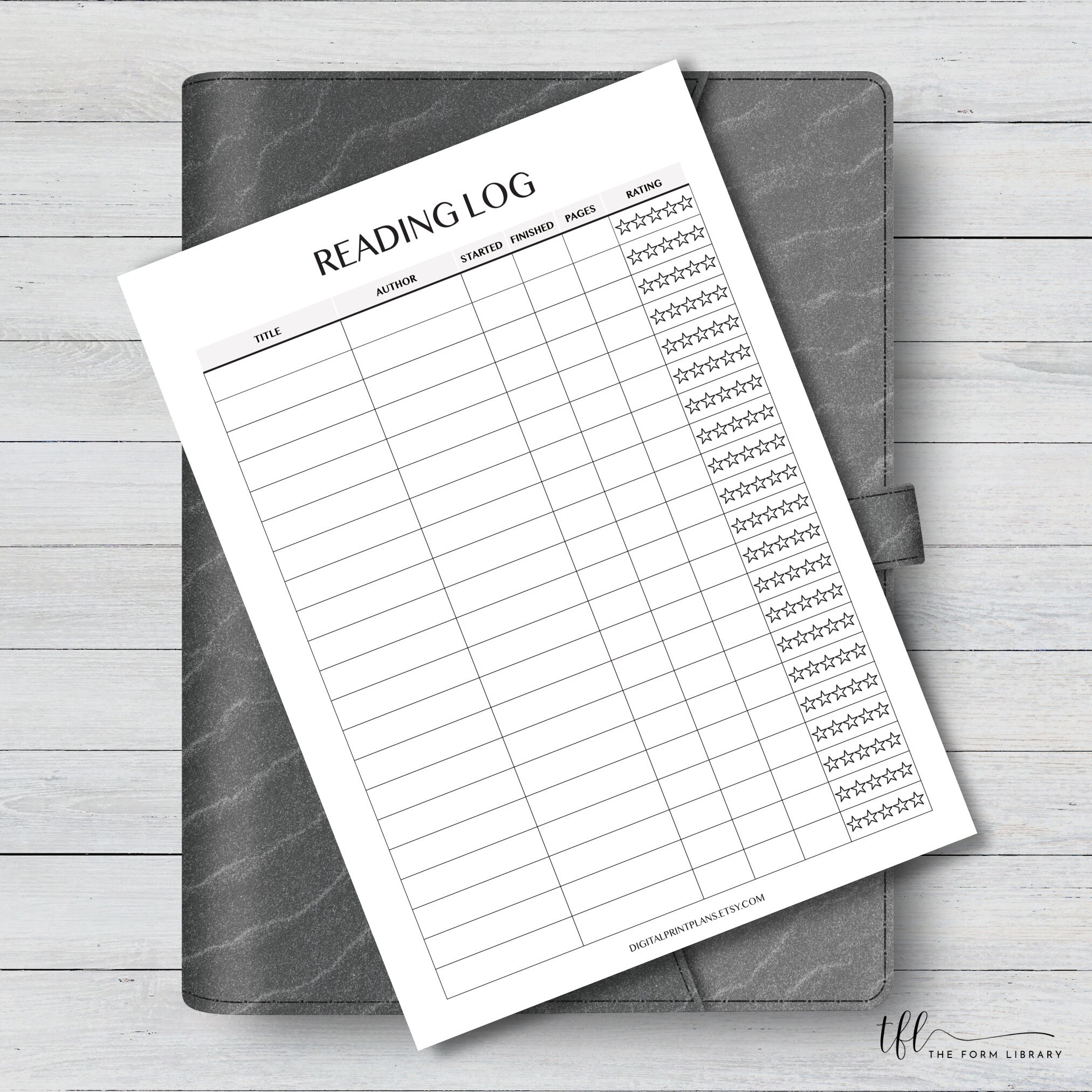 Bookshelf Tracker Digital Reading Log Reading Log - Etsy