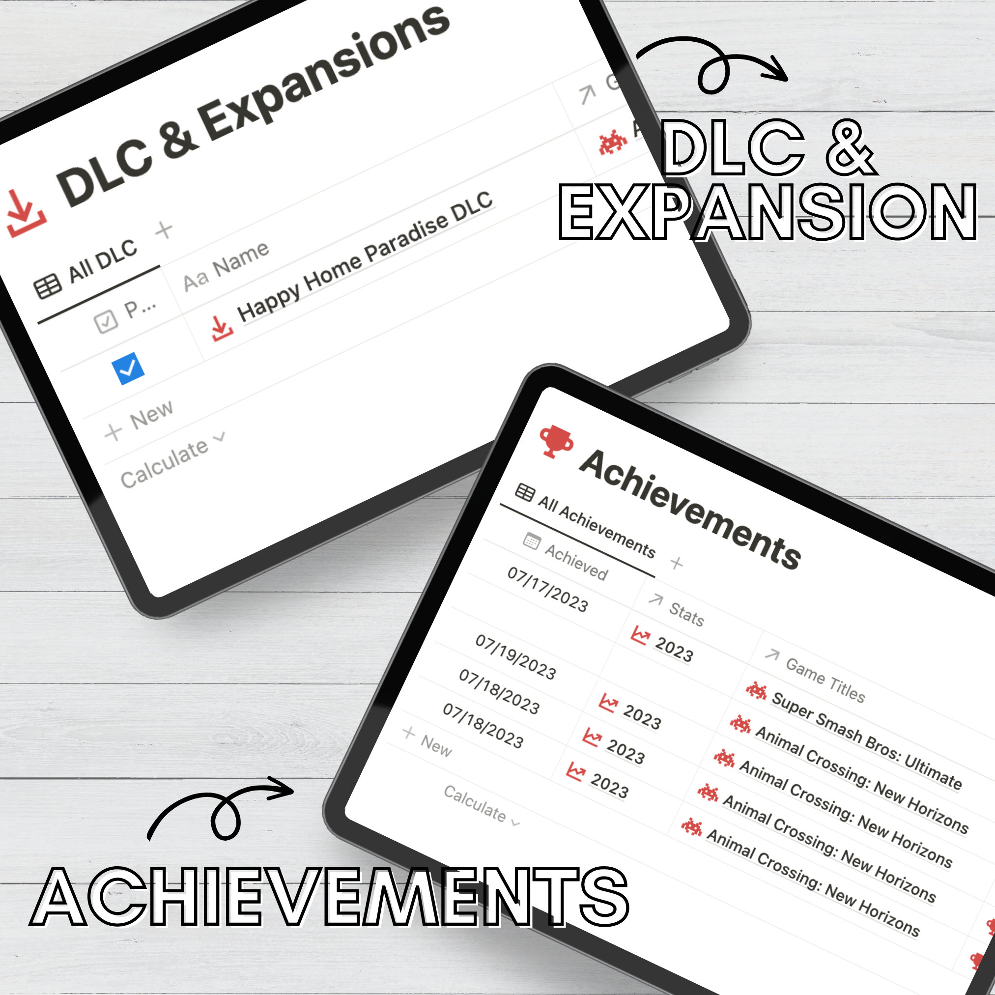 Notion Video Game Tracker | Notion Video Game Inventory | Notion ...