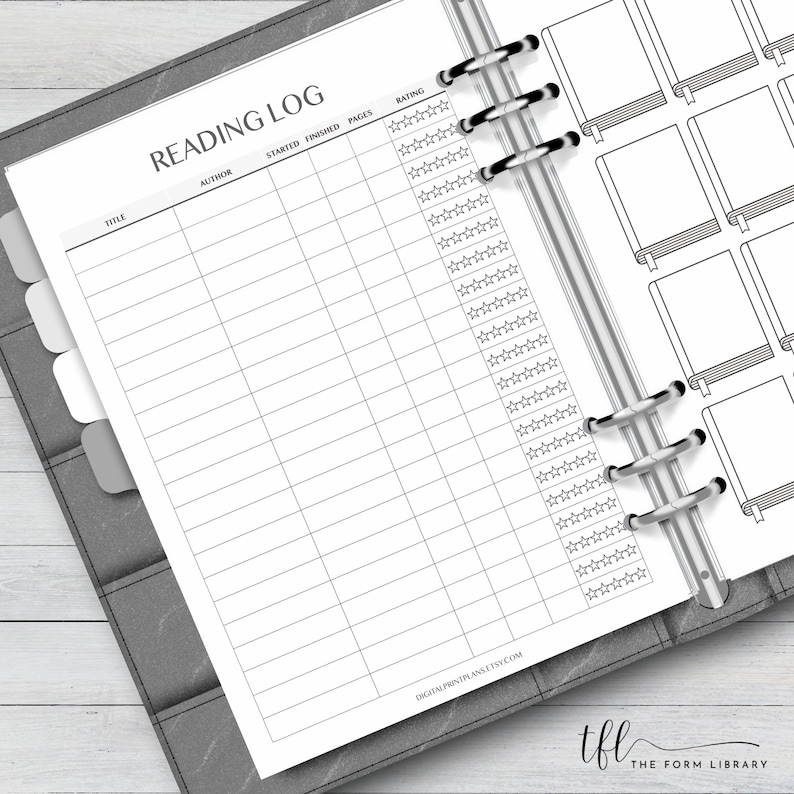 Bookshelf Tracker | Digital Reading Log | Reading Log Printable | Book ...