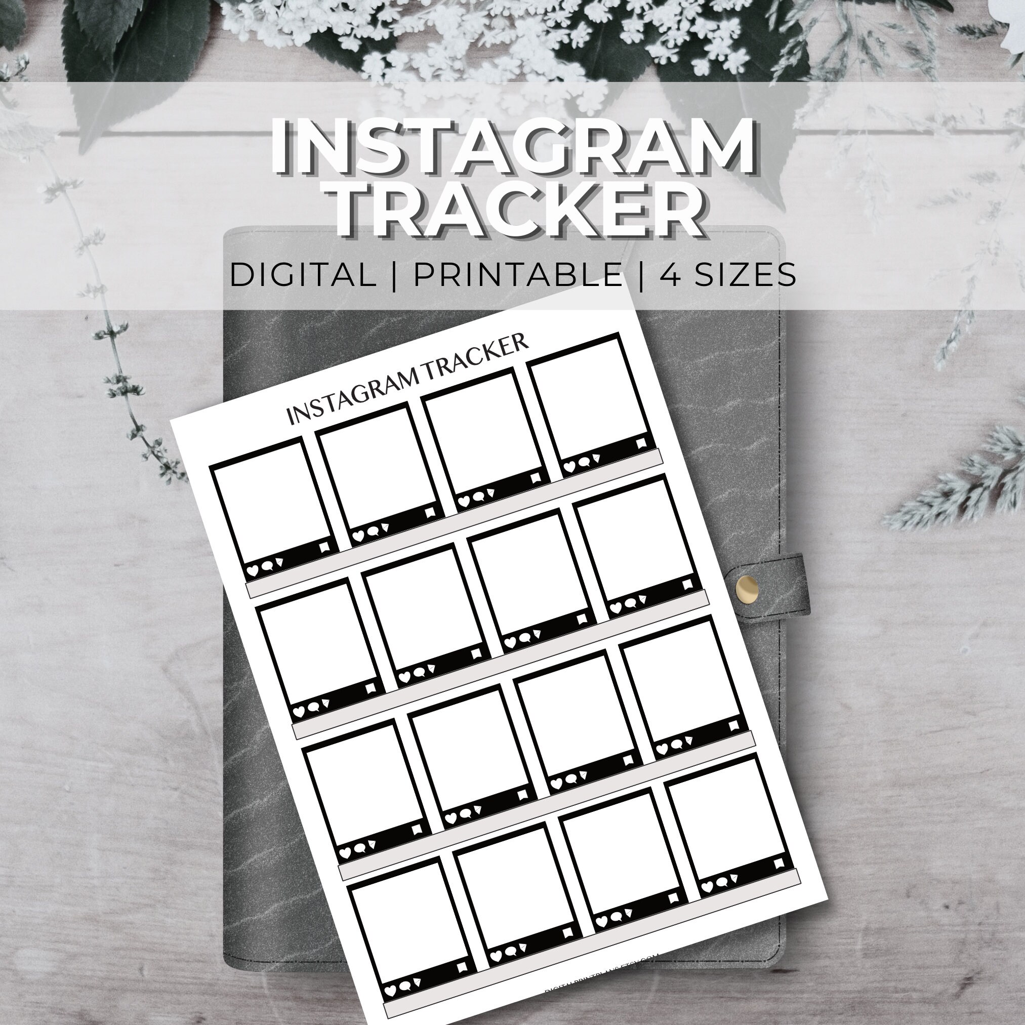 Minimalist Instagram Tracker Social Media Tracker Instagram Followers ...