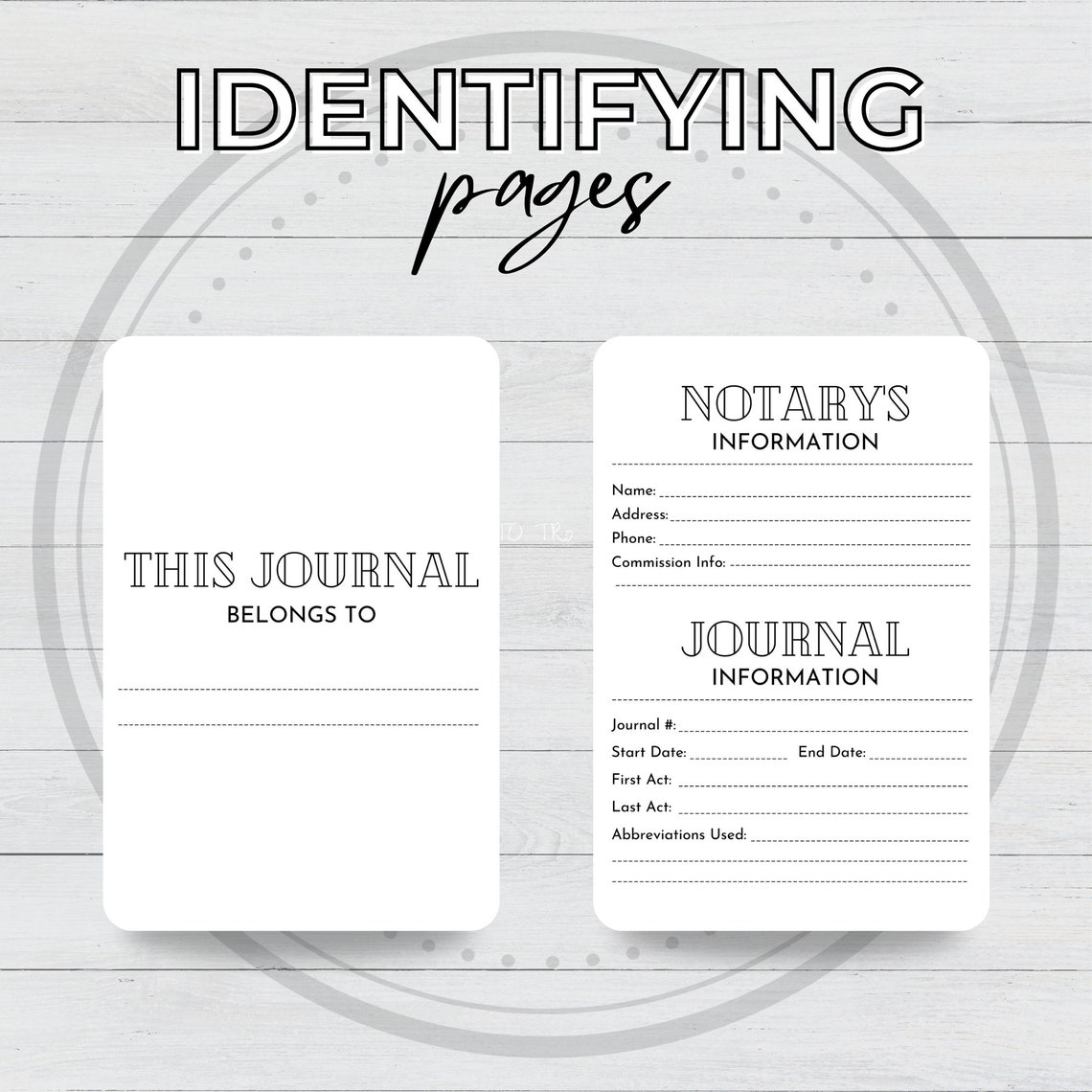 Notary Journal Printable & Covers Notary Log Book Notary Sign Book ...