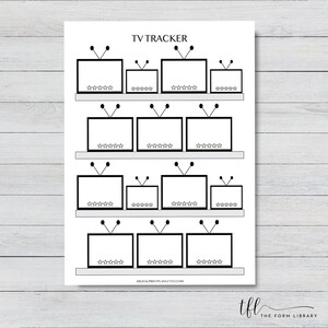 Minimalist Printable Television Tracker | Watch List | Streaming ...