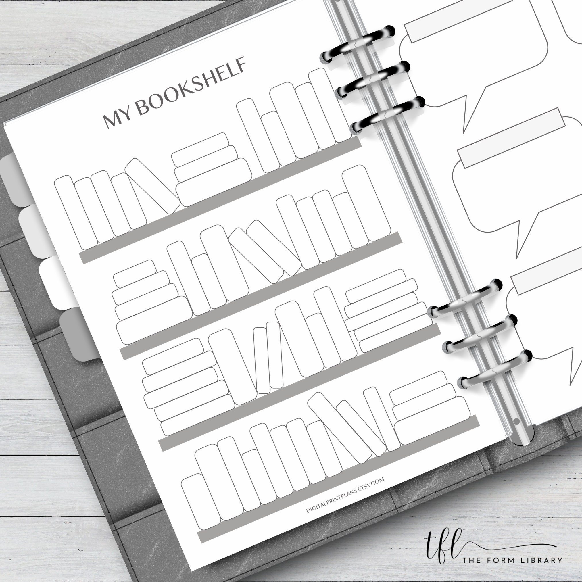 Bookshelf Tracker | Digital Reading Log | Reading Log Printable | Book ...